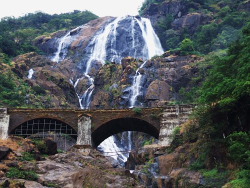 Dudhsagar Falls the highest waterfall in india and Close to nature