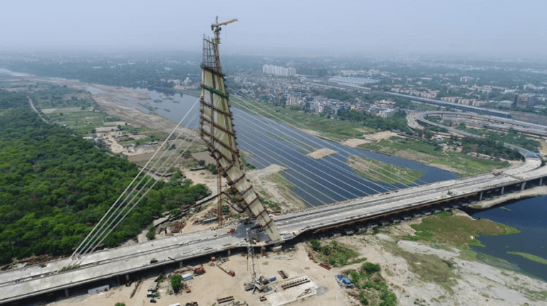 The Signature Bridge :- The 1st Asymmetrical Bridge In India